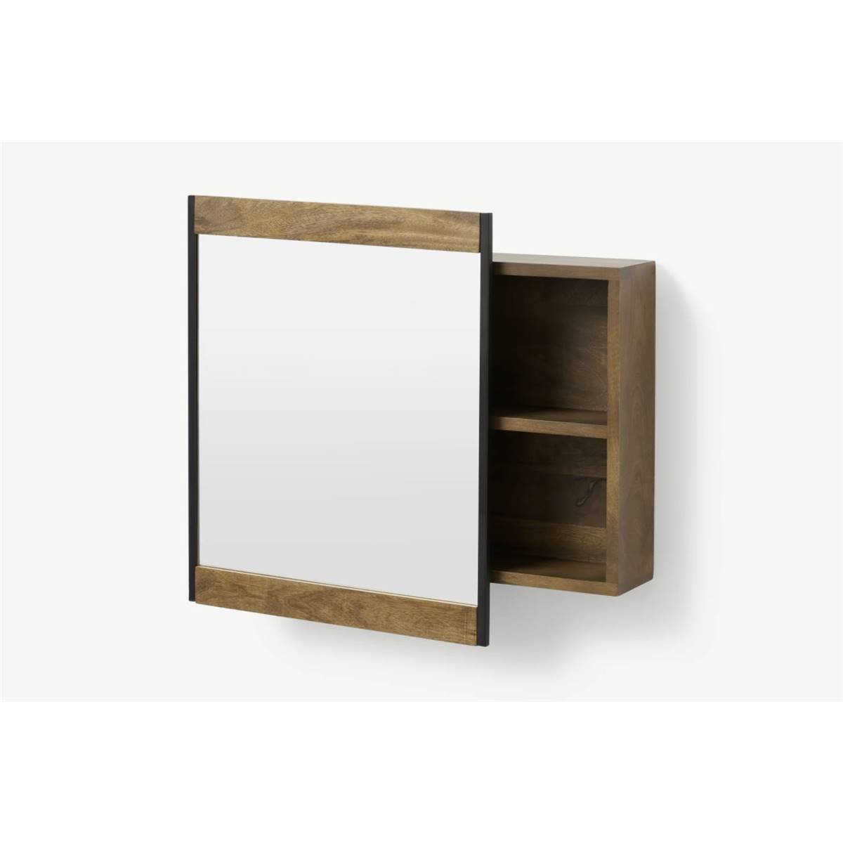 Étagère murale en bois de manguier et noir | Adov Étagère murale en bois de manguier et noir | Adov